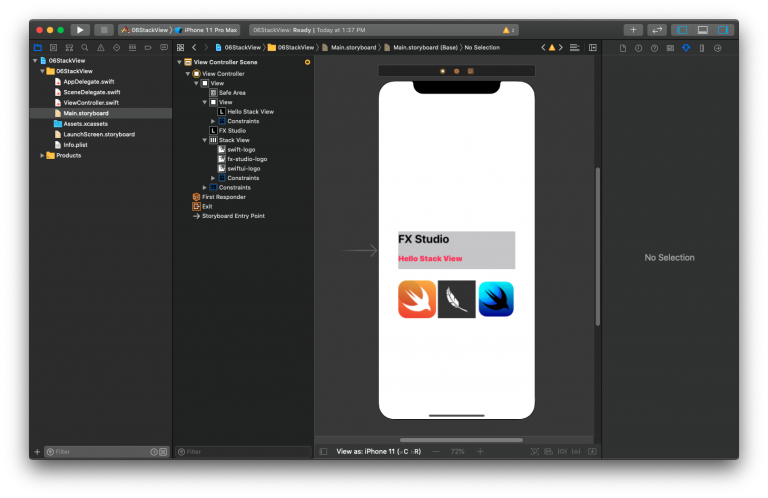 Basic iOS tutorial : Stack View - Fx Studio