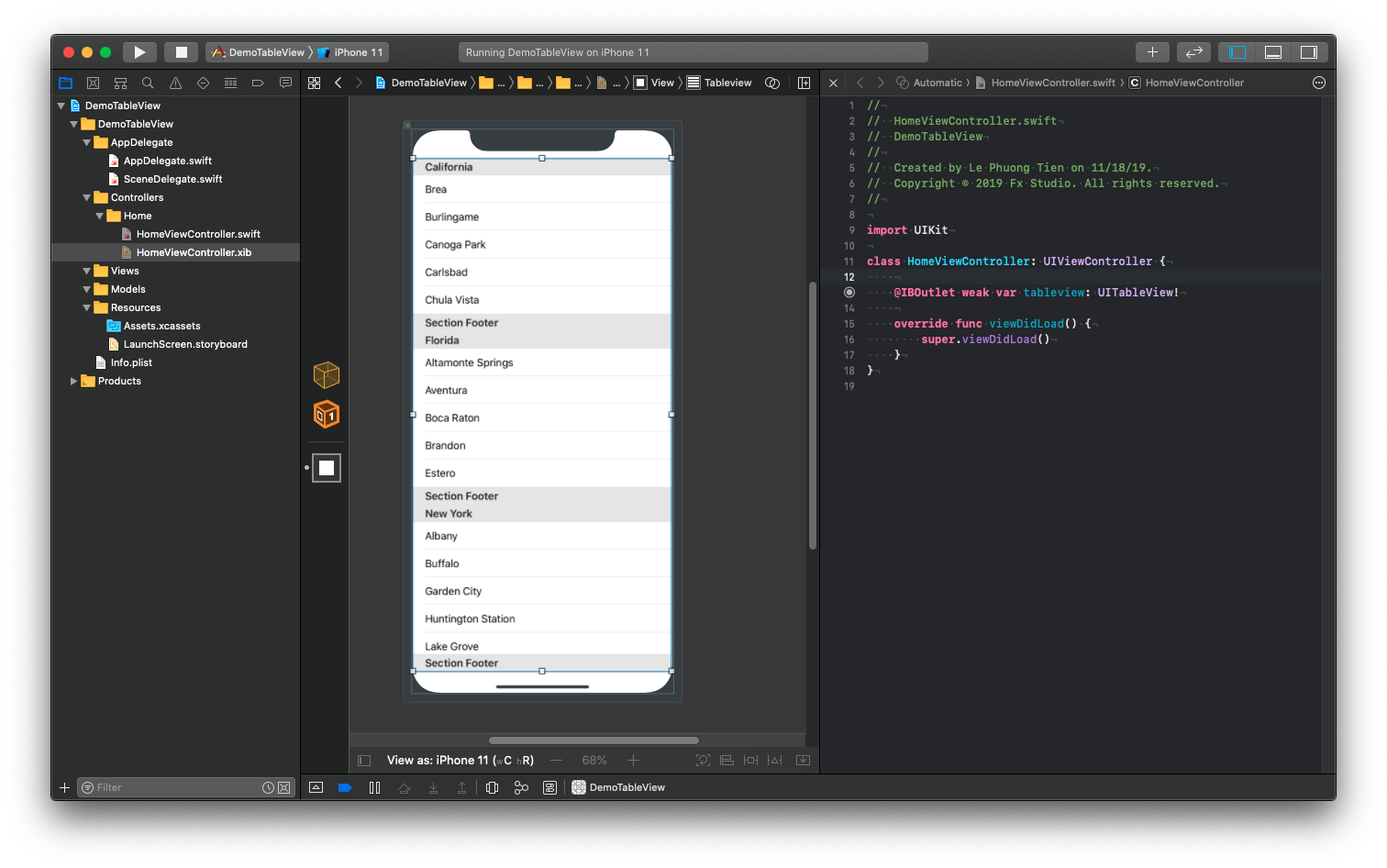 Basic iOS tutorial : Table View - Fx Studio